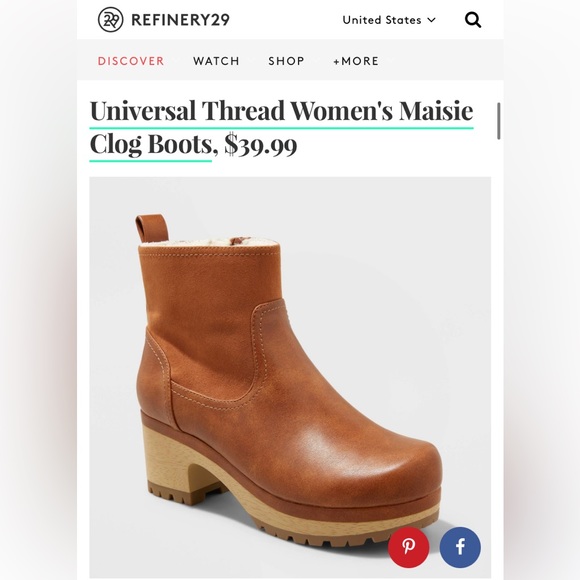 Universal Thread | Shoes | Universal Thread Maisie Sherpa Lined Clog ...